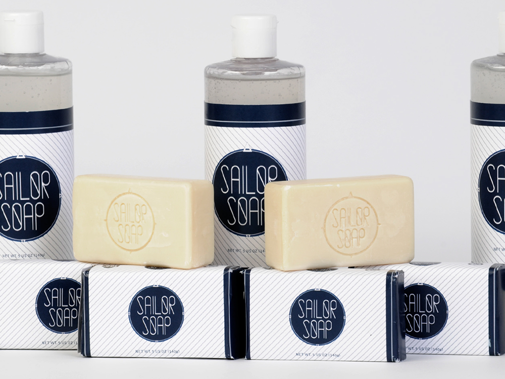 Sailor Soap Brand and Package Design - TyCumminsDesign.com